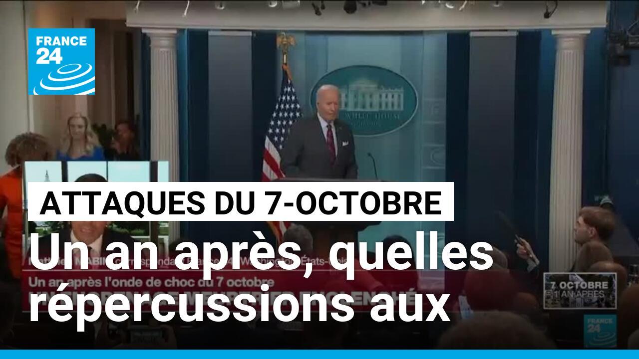 Attaques du 7-Octobre : un an après, quelles répercussions aux États-Unis ? - France 24